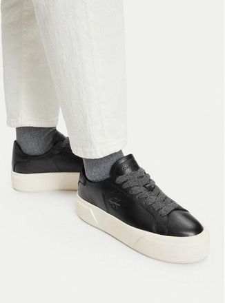 Calvin Klein Sneakers Flatform Laceup Lth Wl HW0HW03229 Schwarz