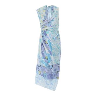 Maison Margiela Robe portefeuille drap&eacute;e &agrave; imprim&eacute; floral - Femme - Robes - Multicolore - Taille: 34 FR
