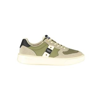 Blauer Gr&uuml;ner Leder Herren Sneaker - - Shoes - Herren - Gr&uuml;n - 44 EU