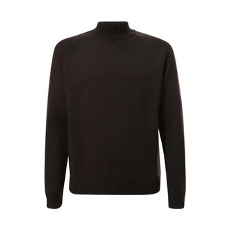 Zanone Zanone Sweaters Dunkelbraun - - Knitwear - Herren - Braun - M