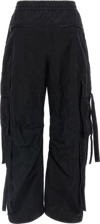 Dolce & Gabbana Waxed Faille Cargo Cargo Pants - Black