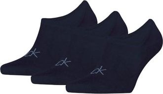 Calvin Klein High Cut Footie, Bleu Marine, 43-46 (Lot de 3) Hommes