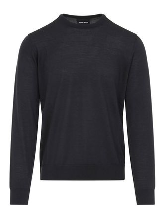 Giorgio Armani Pull Col Rond - Gris