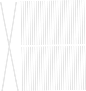 Amosfun 100 Stück Weiße Faser Diffusorstäbchen DIY Rattan Duftstäbchen Ersatz für Ätherische Öle Langanhaltende Raumduftstäbchen für Aroma Diffuser Zuhause Bü