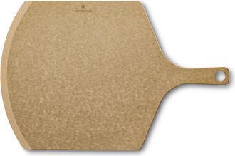 Victorinox by Swiss Army Pizzaschieber, Schneidebrett, Pizzaschaufel mit Griff, Gross (53.4 x 35.6 x 0.5), Klingenschonend, Spülmaschinengeeignet, Braun