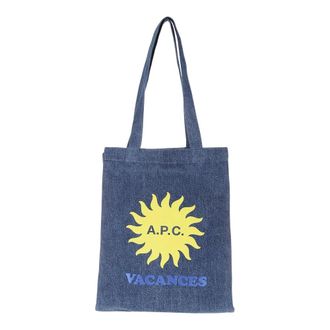 A.P.C. A.p.c., Homme, Sacs, Bleu, Taille: ONE Size Lou Tote Bag Vacances