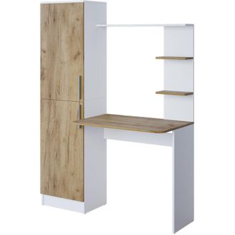 Vicco Bureau Tessa, Ch&ecirc;ne blanc/force de lor, 122.9x33.4cm