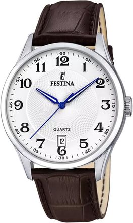 Festina unisex, Accessoires, Brun, Taille: ONE Size Montre Classique en Cuir