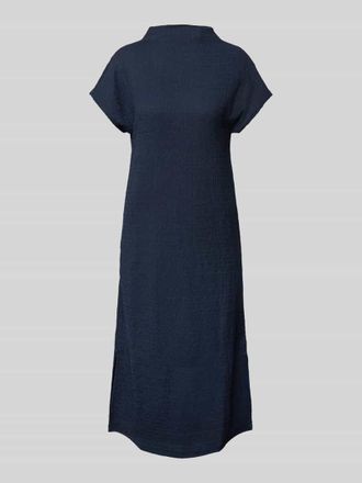 Tom Tailor Denim Flie&szlig;endes Midi-Kleid mit Stehkragen