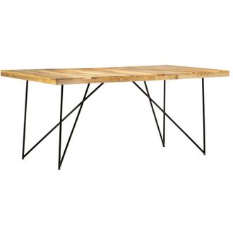 vidaXL Esstisch 180&times;90&times;76 cm Mango Massivholz Vidaxl