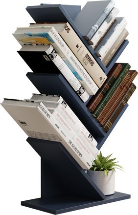 VCM Holz Aufbewahrung Stand Regal Bücherregal Deko Bücher Standregal Nulis L