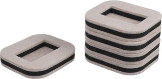 NUOBESTY 5 St&uuml;ck rutschfeste Filz M&ouml;belgleiter f&uuml;r M&ouml;belrollen Bodenschonende Antirutschpads f&uuml;r B&uuml;rostuhlrollen Filzrollenhalter f&uuml;r Holz und Fliesenb&ouml;den