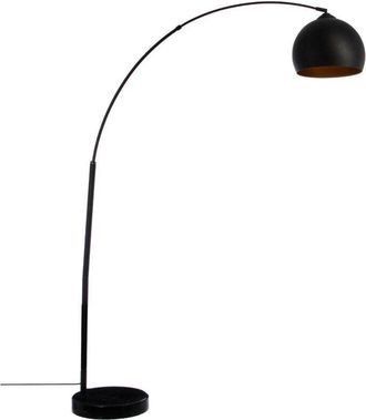 Atmosphera Stehleuchte Bogen Hyto schwarz - Metall und Marmor H 177 cm - Atmosphera
