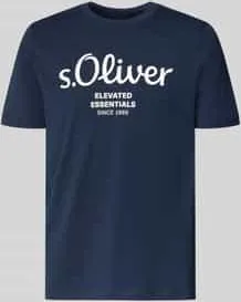 s.Oliver Red Label Regular Fit T-Shirt aus reiner Baumwolle Modell BASIC TEE BIG LOGO