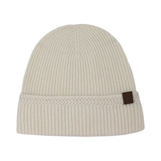 Eleventy Homme, Accessoires, Blanc, Taille: ONE Size Bonnet c&ocirc;tel&eacute;