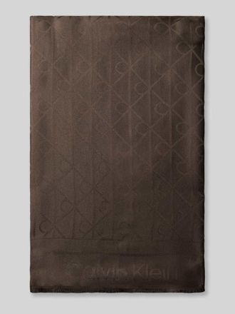Calvin Klein Schal aus Modal mit Allover-Logo-Print