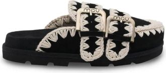 Mou Femme, Chaussures, Noir, Taille: 39 EU Mules