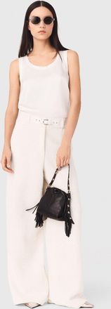 Maje Seidentop - Wei&szlig; - Maje