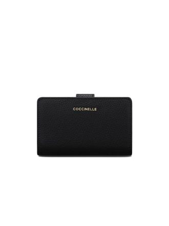 Coccinelle Womens Wallet Black Cowhide Bags