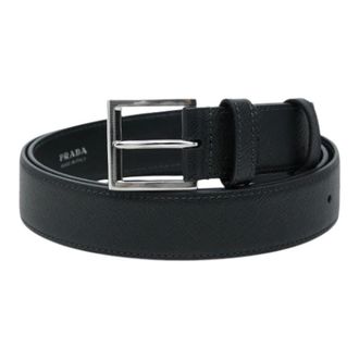 Prada Ceinture Vintage Pr&eacute;-poss&eacute;d&eacute;e - Homme - Pre-owned - Noir - Taille: ONE Size