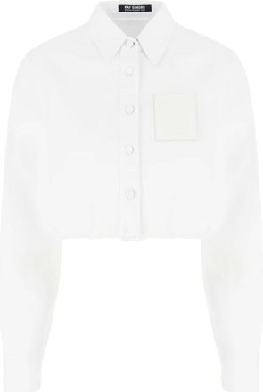 Raf Simons Femme, Blouses et Chemises, Blanc, Taille: 40 FR Chemise Oversize en Coton