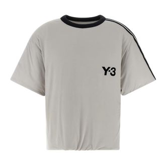 Yohji Yamamoto Padded T-Shirt - - Tops - Herren - Grau - S