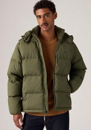Levi's Steppjacke ROCKWELL HOODED PUFFER 1 Hoher Stehkragen, wattiert und mit w&auml;rmendem Fleece gef&uuml;ttert