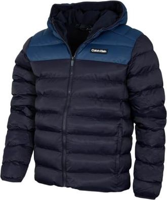 Calvin Klein Mens Veste Jacquard tissée San Gabriel - Marine Mer du Nord - XXXL