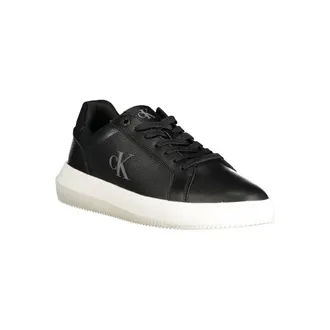 Calvin Klein Leather and Polyurethane Sneakers - Black