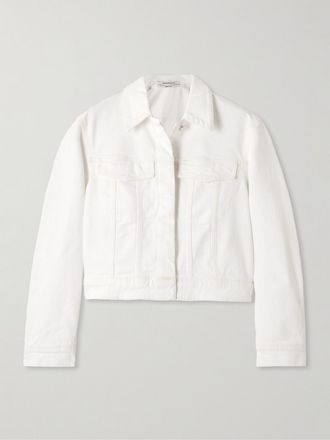 Another Tomorrow Jeansjacke - Weiß