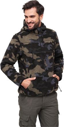 Brandit Teddyfleece Worker Pullover, Farbe: darkcamo, Gr&ouml;&szlig;e: 7XL
