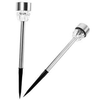 OSALADI 2st&uuml;cke Solar-gartenleuchte Bodeneinbauleuchte Solarbetriebene Hofleuchte Dekorative Au&szlig;enlampe Mit Ananas- Wei&szlig; Wetterfest Energiesparend F&uuml;r Haus Un