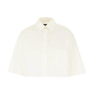 Department Five Cropped Shirt - - Blouses & Shirts - Damen - Wei&szlig; - 2XS