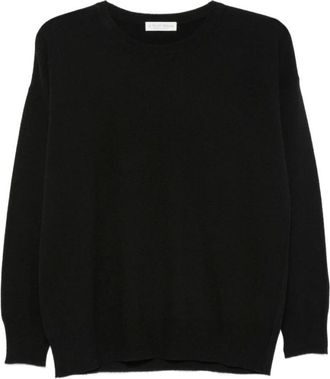 Le Tricot Perugia Pull &agrave; col rond et manches longues - Femme - Pulls - Noir - Taille: 36 FR
