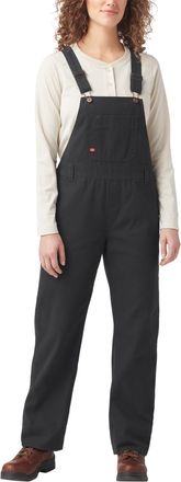 Dickies Damen Waterproof Bib Relaxed Straight Latzhose, Schwarz abgesp&uuml;lt, 18
