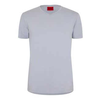 HUGO BOSS Hugo - T-Shirt f&uuml;r Herren, V-Ausschnitt (Mittelgrau)