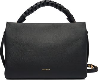 Coccinelle Handtasche Coccinelle M250 Boheme Grana Double E1 M50 19 02 01 Schwarz