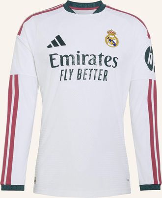 adidas Real Madrid 26/27 Authentic Heimtrikot, Lang&auml;rmelig weiss