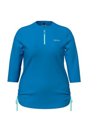 Ulla Popken T-Shirt Funktions-Shirt Rundhals 3/4-Arm recycelt