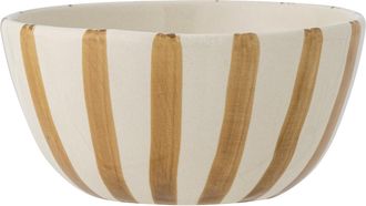 Bloomingville Schale Begonia Braun Streifen 500 ml M&uuml;slischale Keramik