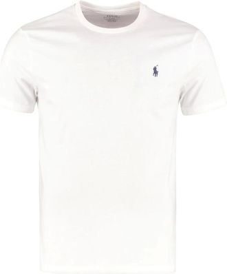 Polo Ralph Lauren Homme, Tops, Blanc, Taille: L T-shirt ras du cou en jersey coupe classique