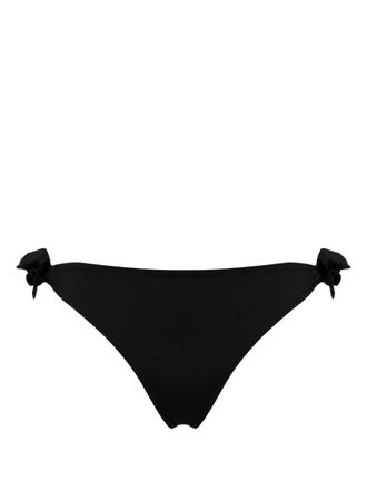 Emporio Armani bas de bikini &agrave; d&eacute;tails nou&eacute;s - Noir