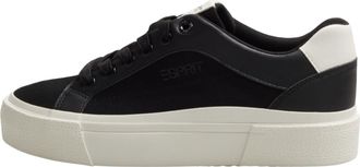 Esprit Damen Lace-up Sneaker, 001 Black 2, 40 EU