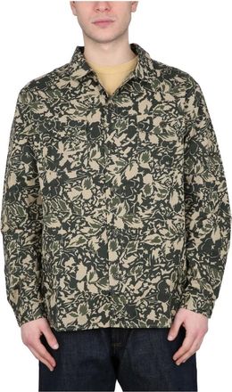 Ymc You Must Create Homme, Chemises, Vert, Taille: M Feathers Shirt