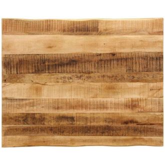 vidaXL vidaXL Dessus de table bord vivant 110x80x2,5 cm bois de manguier brut
