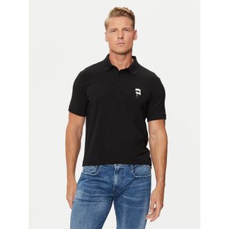 Karl Lagerfeld Poloshirt 745022 500221 Schwarz Regular Fit