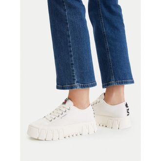 Tommy Jeans Sneakers Tommy Jeans Tj Platform Sneaker Zebra EN0EN03070 Wei&szlig;