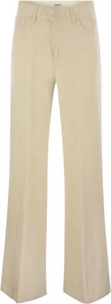 Dondup Femme, Pantalons, Beige, Taille: W30 Pantalon &agrave; jambes larges