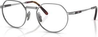 Ray-Ban Jack II Titanium Optics Silber Fassung Klar Glas Polarisiert 51-20