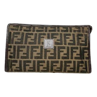 Fendi Pre-owned Vintage Leder Clutch - - Pre-owned - Damen - Braun - ONE SIZE